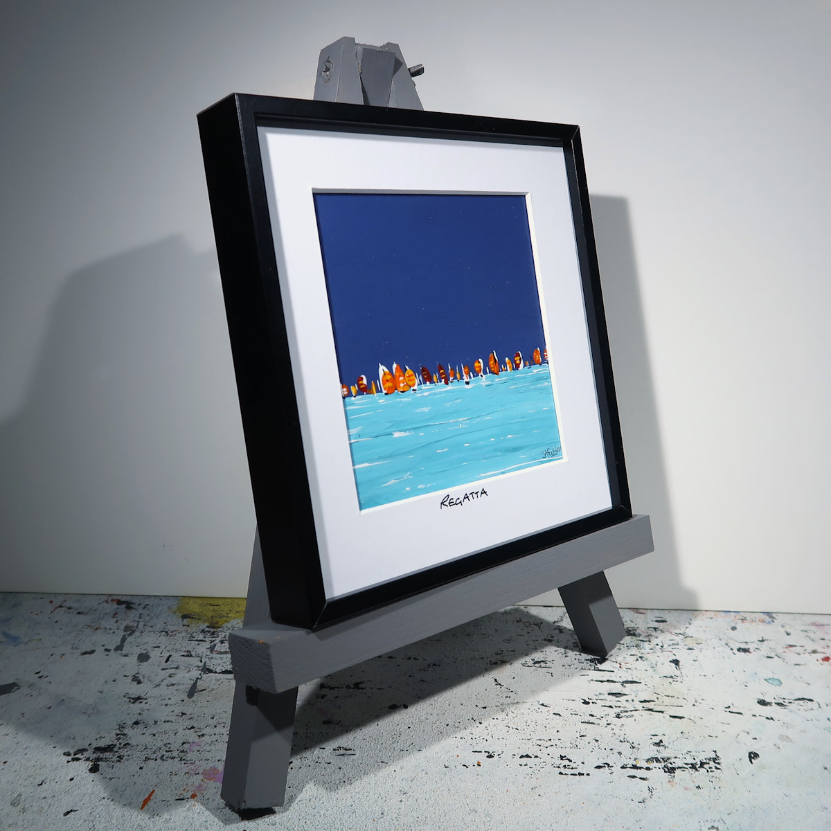 Regatta - framed seascape painting