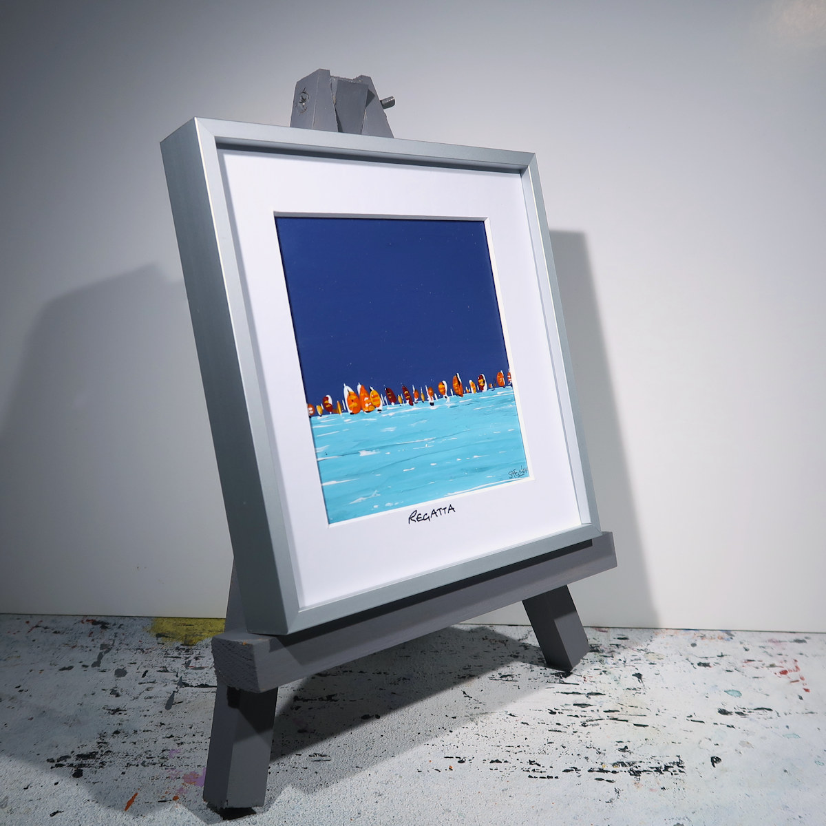 Regatta - framed seascape painting