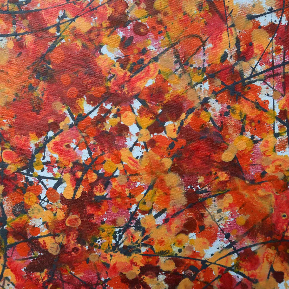 Autumn leaves painting